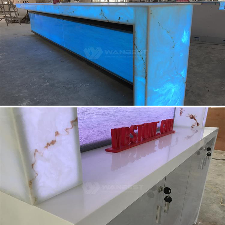 Large Comercial Corian Bar Counter